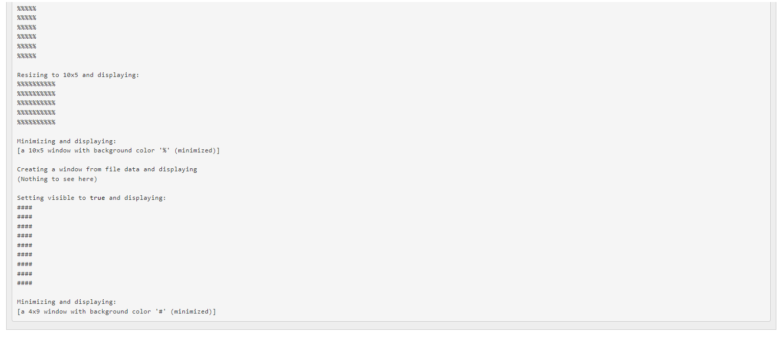 Solved Code the following coloredwindow subclass of Window: | Chegg.com