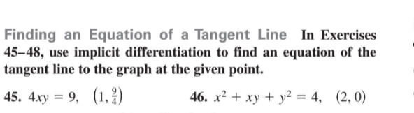 Solved Finding an Equation of a Tangent Line In Exercises | Chegg.com