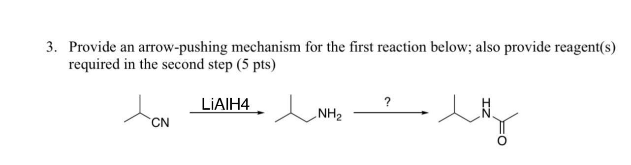 Solved Provide arrow pushing mechanism for the first | Chegg.com