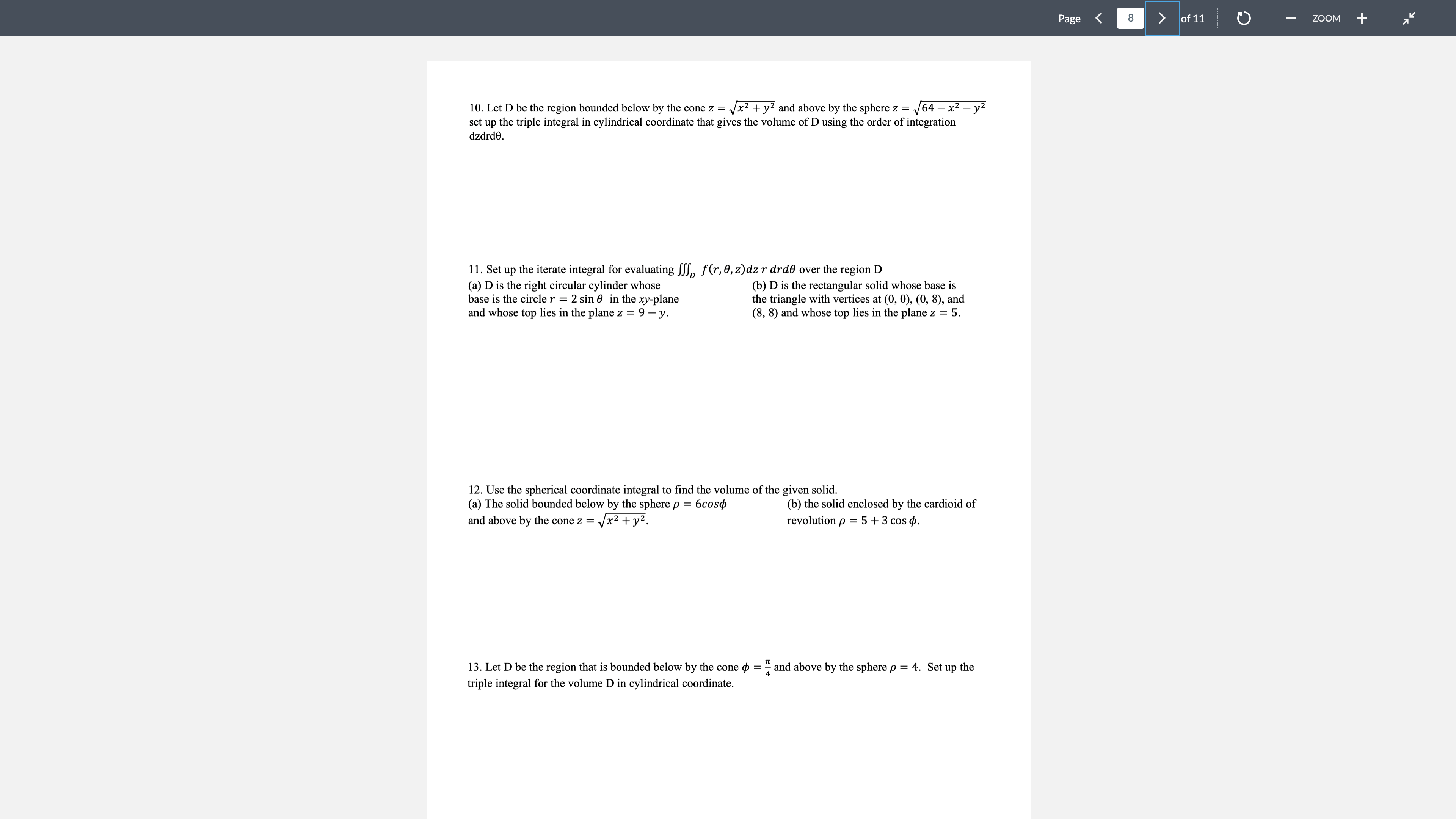 Solved Math 280 Practice Problems for Exam 3 15.2 - Double | Chegg.com