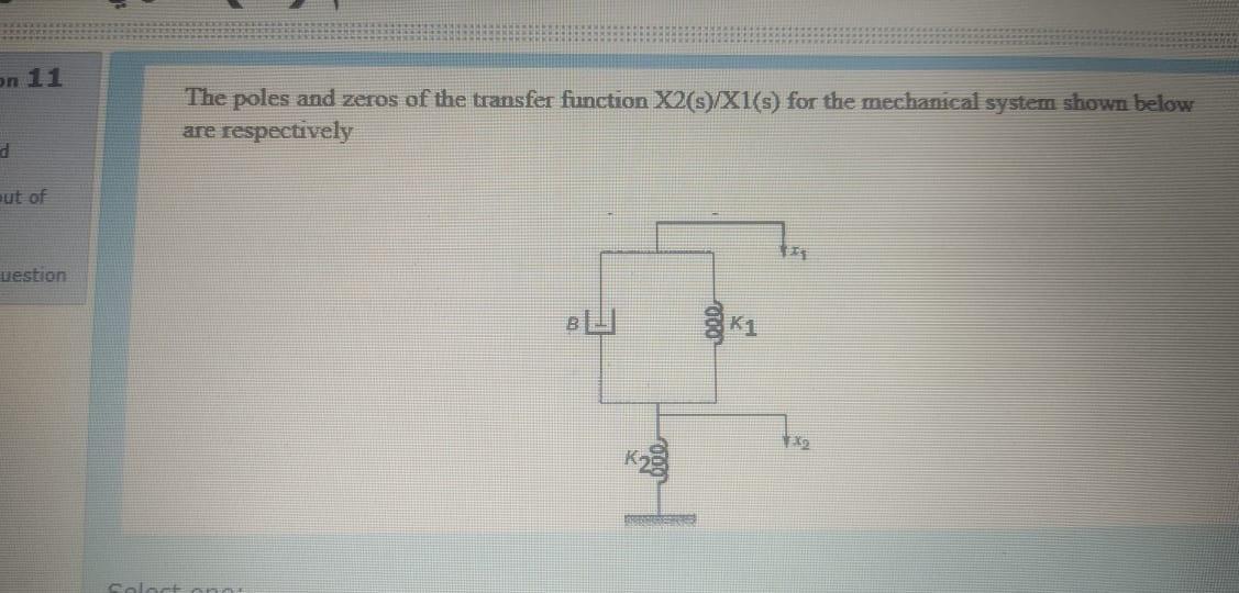 Solved on 11 The poles and zeros of the transfer function | Chegg.com