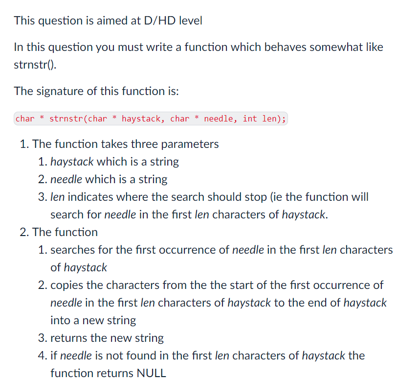 Solved This question is aimed at D/HD level In this question | Chegg.com
