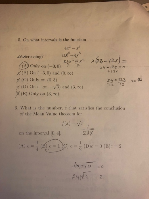 Solved Please Calculus Experts, help me to find the answers | Chegg.com