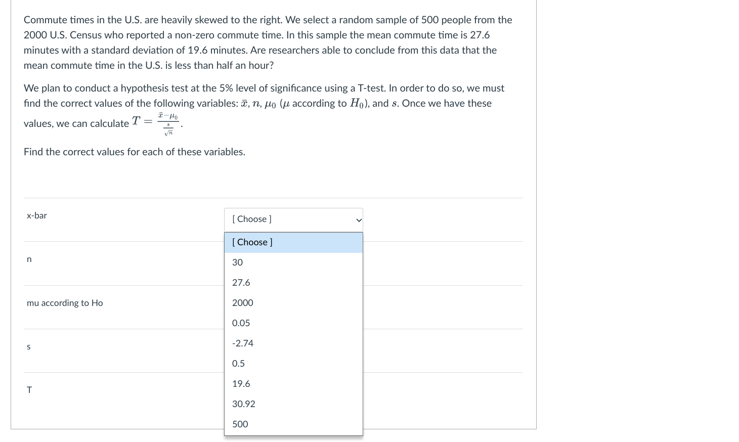 Solved Commute times in the U.S. are heavily skewed to the | Chegg.com