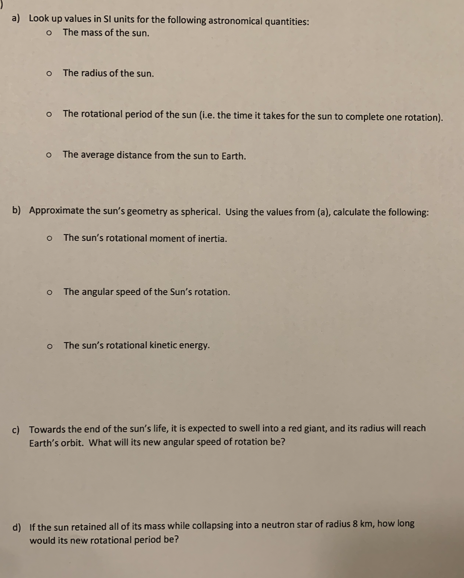 Solved a) Look up values in Sl units for the following | Chegg.com
