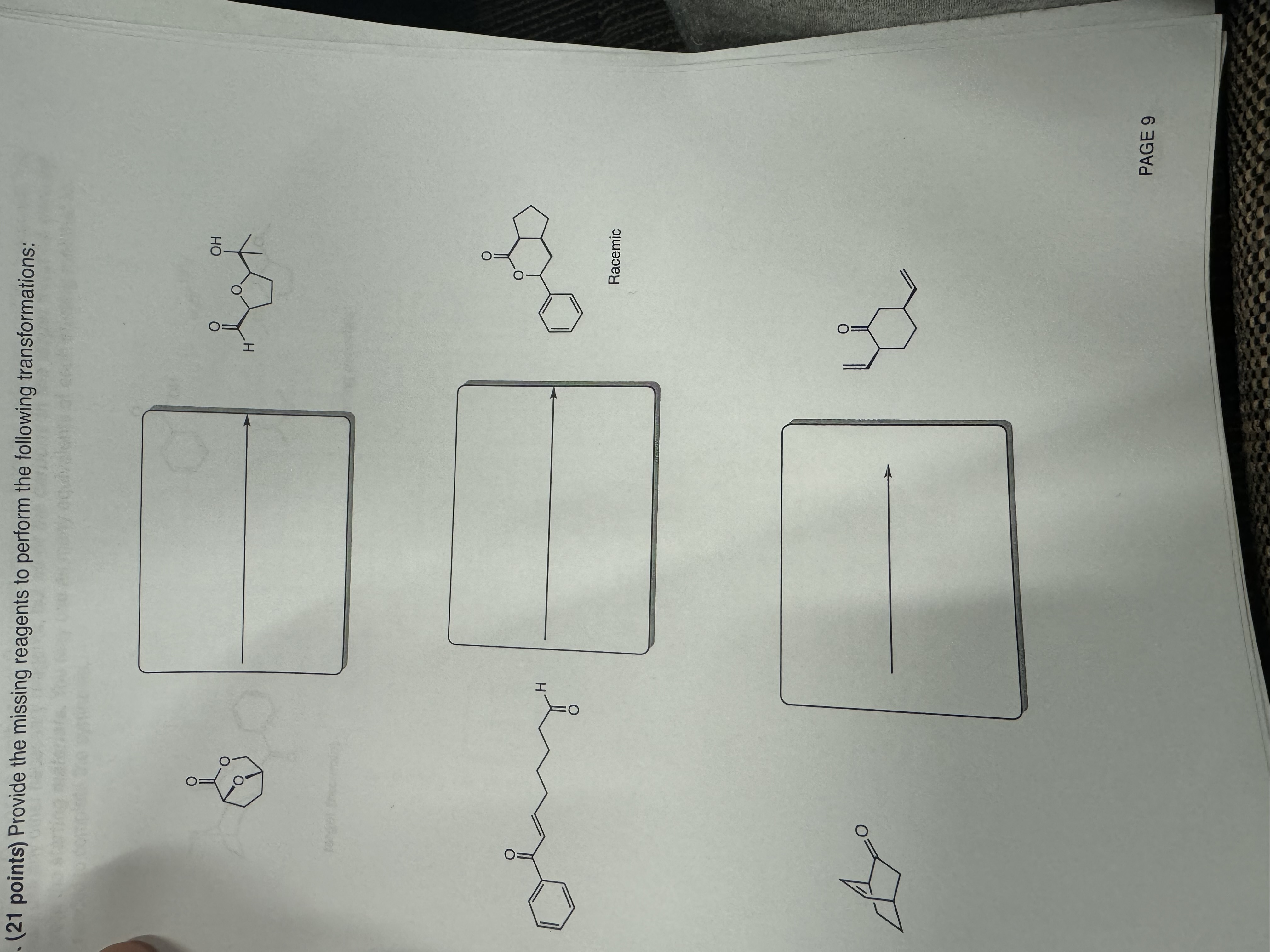 Solved Provide the missing reagents to perform the following | Chegg.com