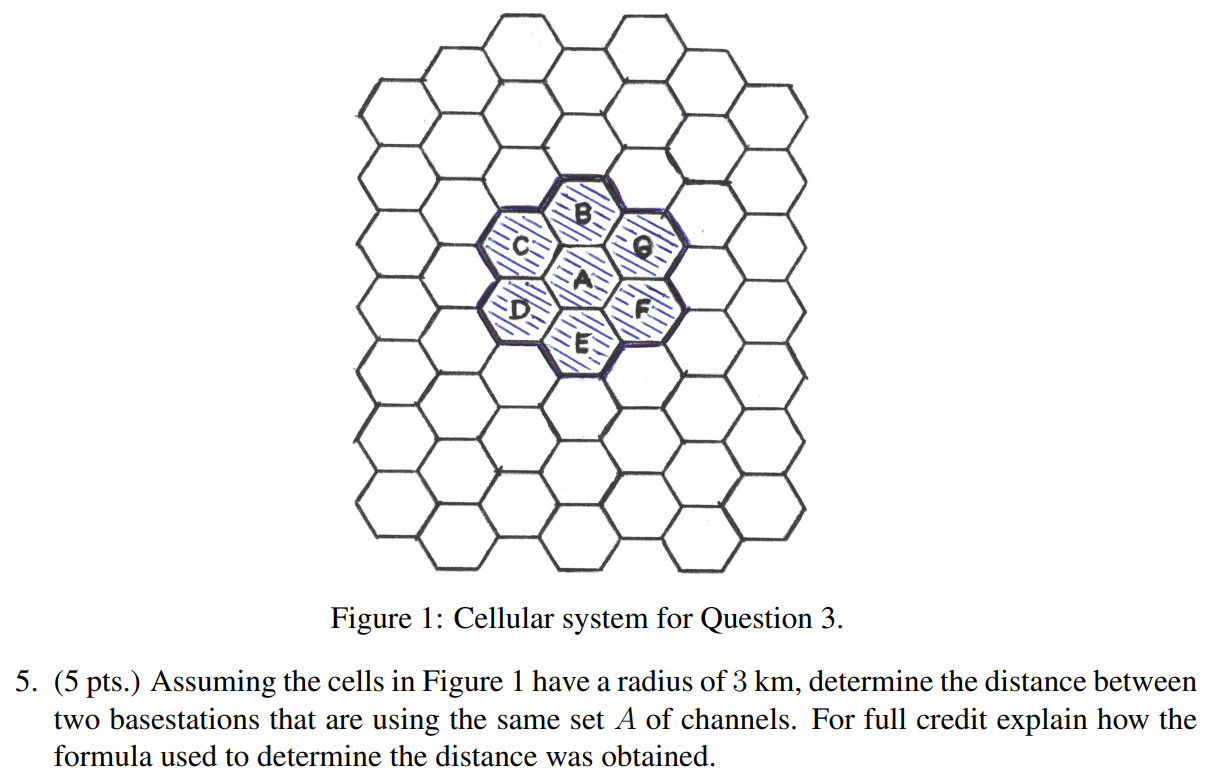 Solved D Figure 1: Cellular system for Question 3. a 5. (5 | Chegg.com