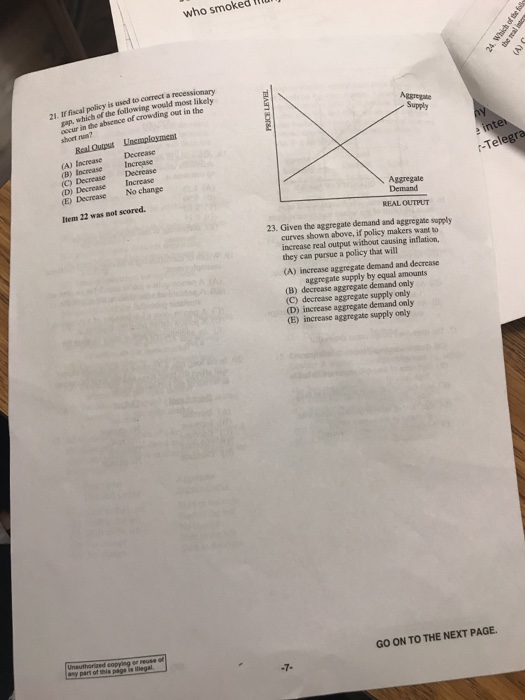 Solved Directions: Each of the questions or incomplete | Chegg.com