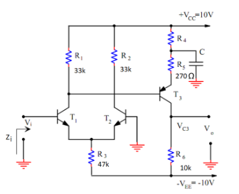 Solved T1 and T2 transistors used in the figure on the side | Chegg.com