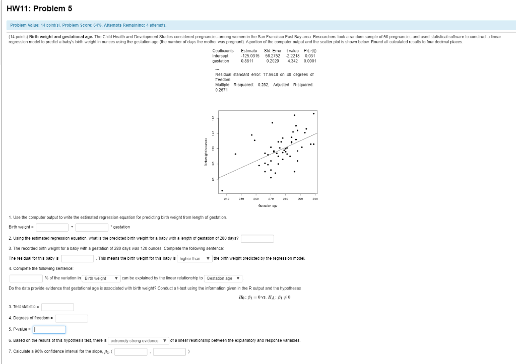 Solved HW11: Problem 5 Problem Value: 14 points). Problem | Chegg.com
