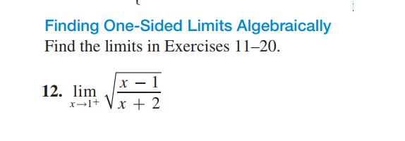 Solved Finding One Sided Limits Algebraically Find The