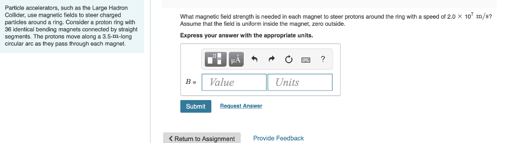 Solved Particle accelerators, such as the Large Hadron | Chegg.com
