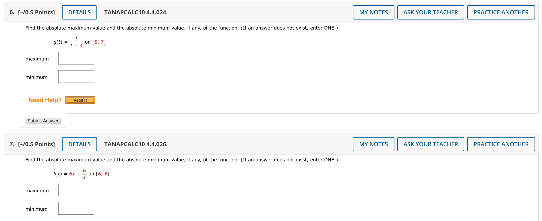 Solved Find The Absolute Maximum Value And The Absolute