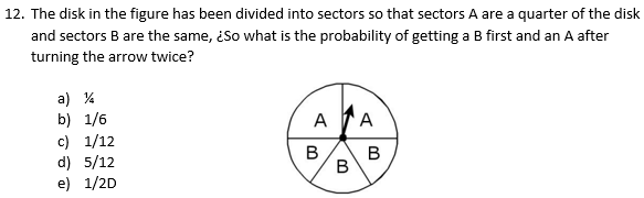 Solved 12. The disk in the figure has been divided into | Chegg.com