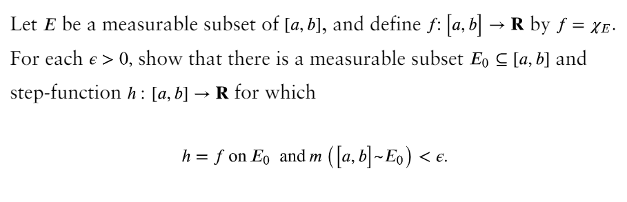 Solved Let E be a measurable subset of [a,b], and define | Chegg.com