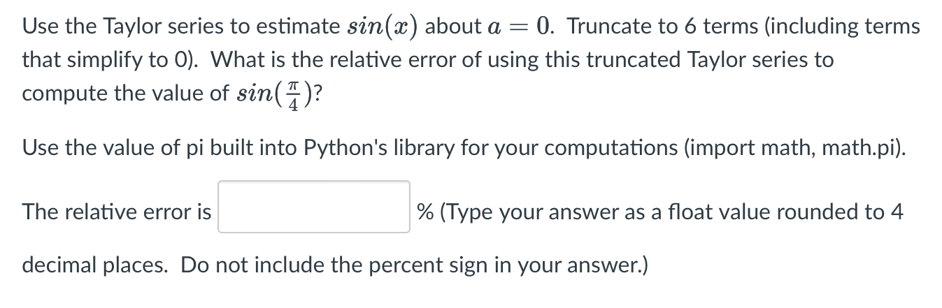 Solved Do the problem by hand. no code neededUse the Taylor | Chegg.com