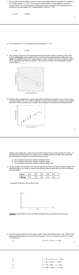 Solved Strength: Moderately Strong 7. The correlation | Chegg.com