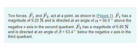 Solved Part A:What is the x component Fx of the resultant | Chegg.com