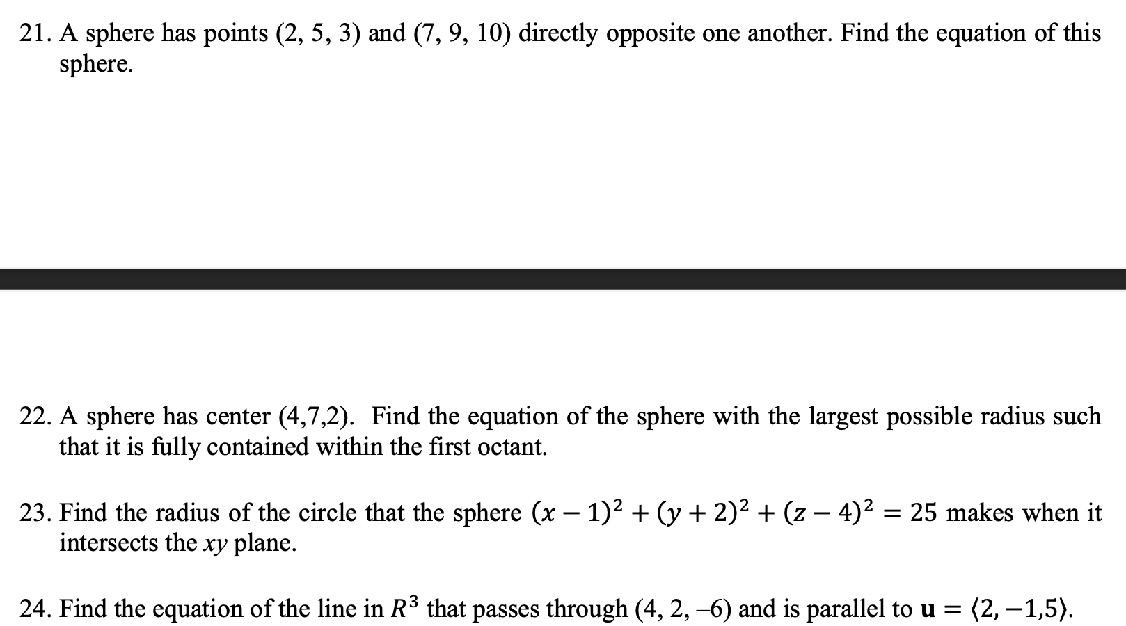solved-21-a-sphere-has-points-2-5-3-and-7-9-10-chegg