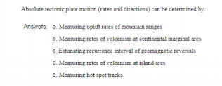 Solved Absolute tectonic plate motion (rates and directions) | Chegg.com