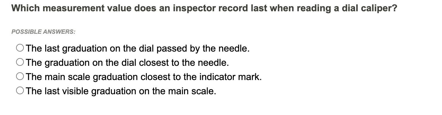 Solved Which vernier scale graduation does an inspector read | Chegg.com