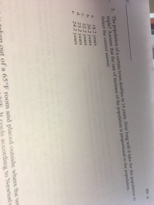 Solved The population of a certain town doubles in 14 years. | Chegg.com