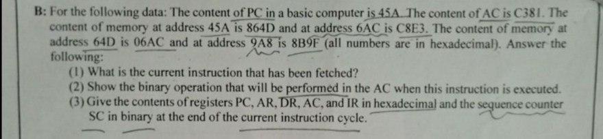 Solved B: For the following data: The content of PC in a | Chegg.com
