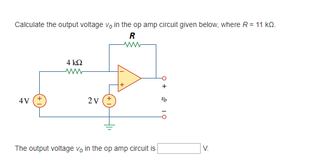 Solved Calculate the output voltage vo in the op amp circuit | Chegg.com Solved Calculate the output voltage vo in the op amp circuit | Chegg.com