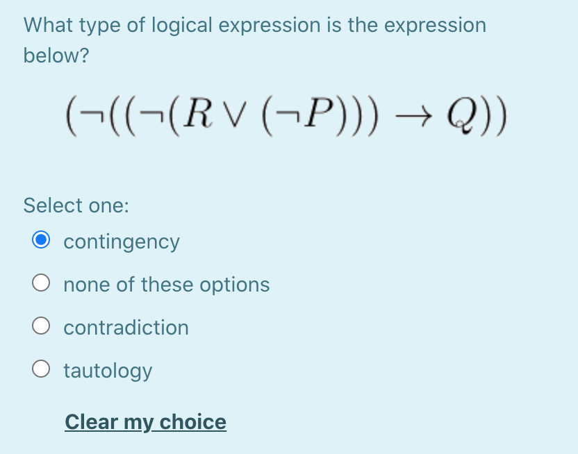 Solved A propositional logic expression is in full | Chegg.com