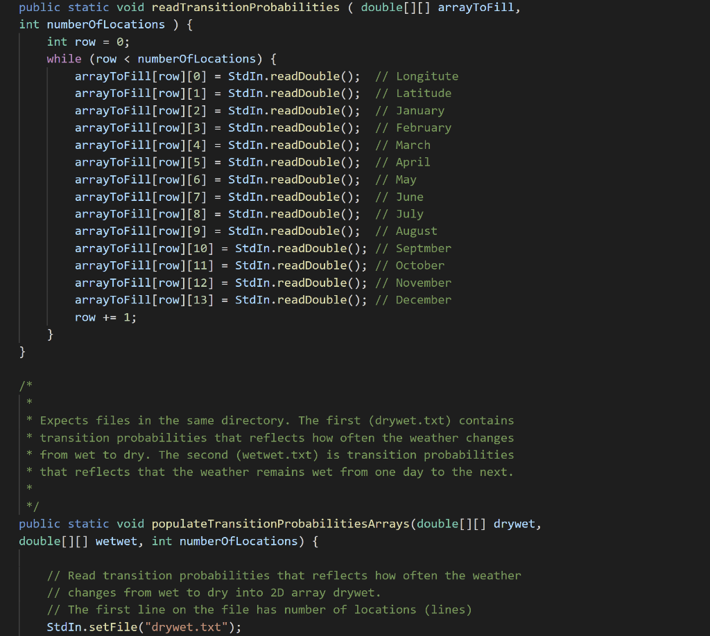 Please Answer me ASPS, Write in JAVA. The weather | Chegg.com