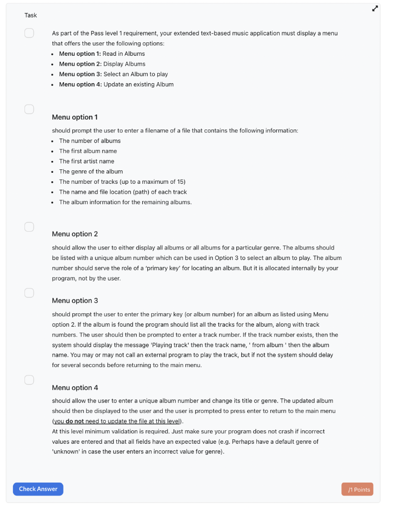Solved In this task you will extend the implementation of | Chegg.com