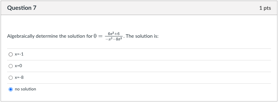 Solved Algebraically determine the solution for | Chegg.com