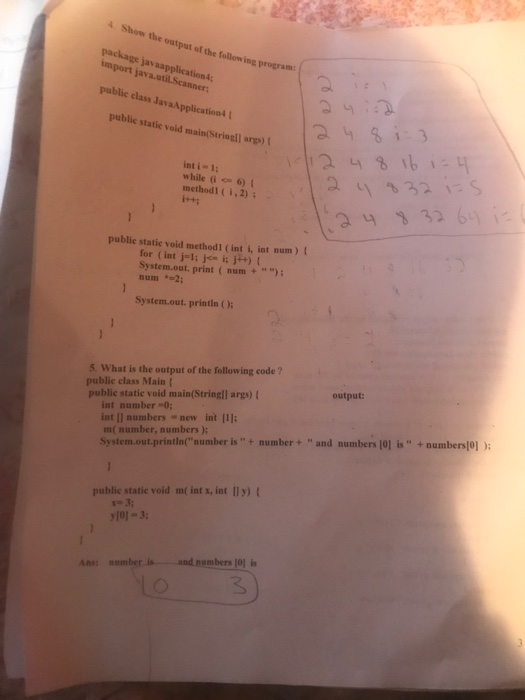 Solved 4 Show The Output Of The Fellew Ing Progra Package 