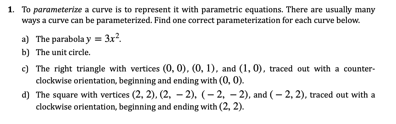 Solved 1. There are part a, b, c, and d in question 1. Would | Chegg.com