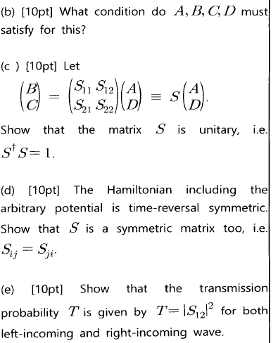 Solved mass m т 1. Consider one-dimensional time-independent | Chegg.com
