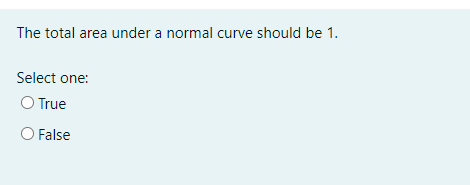 Solved A normal distribution can be skewed to the right. | Chegg.com