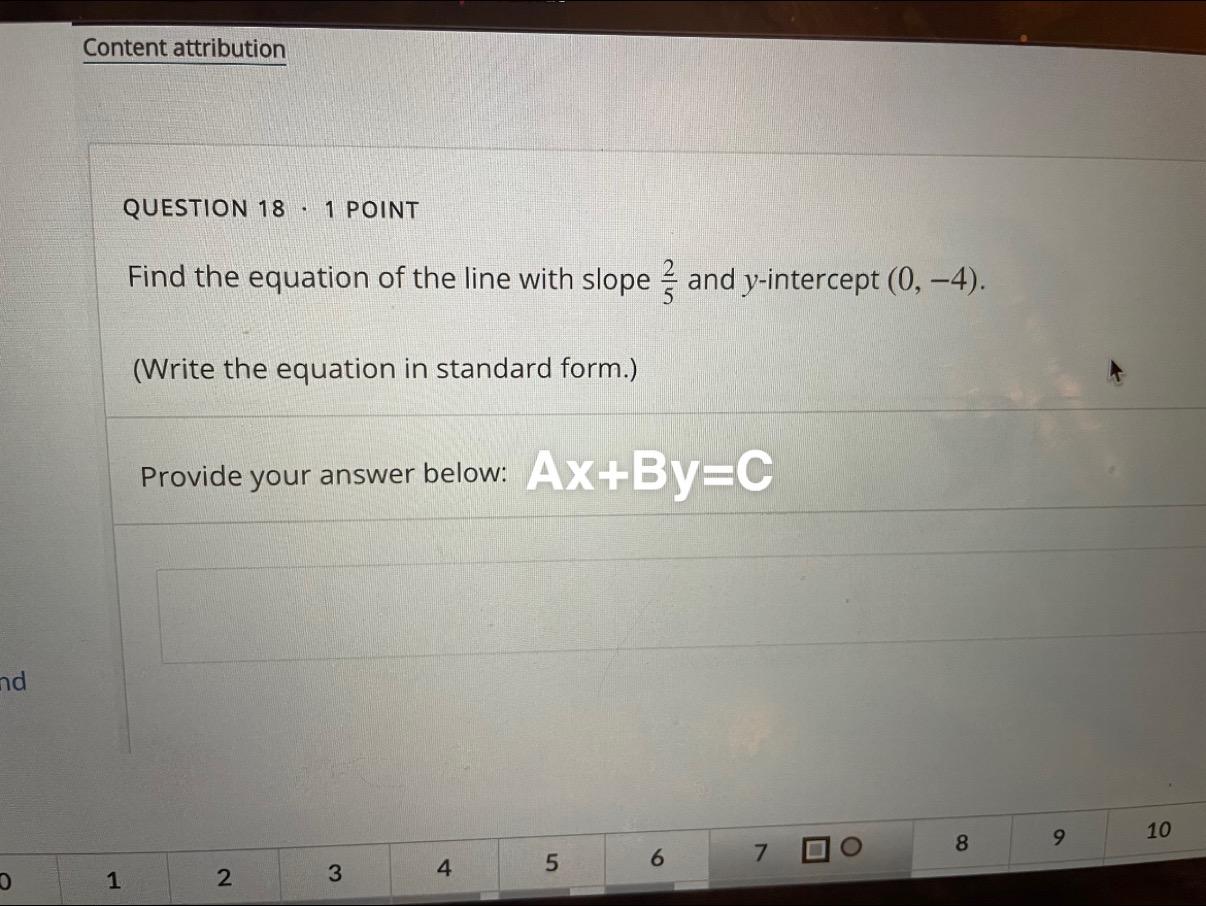 Solved Content attribution QUESTION 18 - 1 POINT Find the | Chegg.com