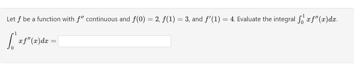 Solved Let f be a function with f′′ continuous and | Chegg.com