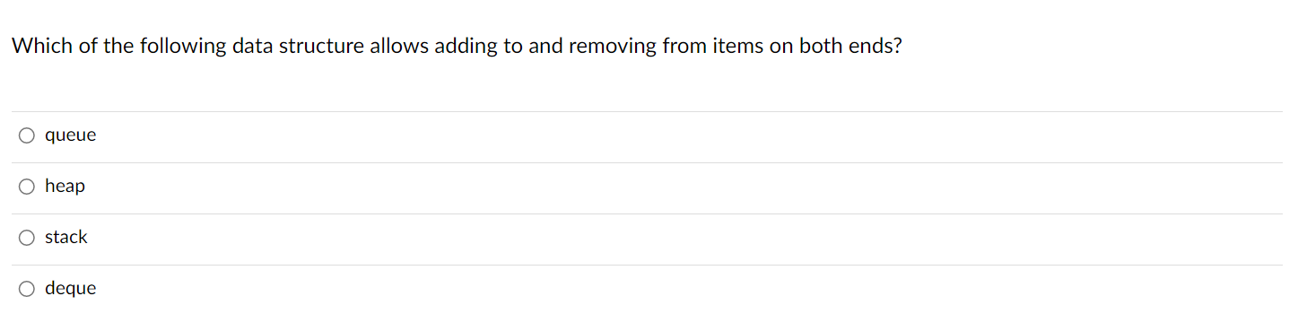Solved What is the worst case running time for removing an | Chegg.com
