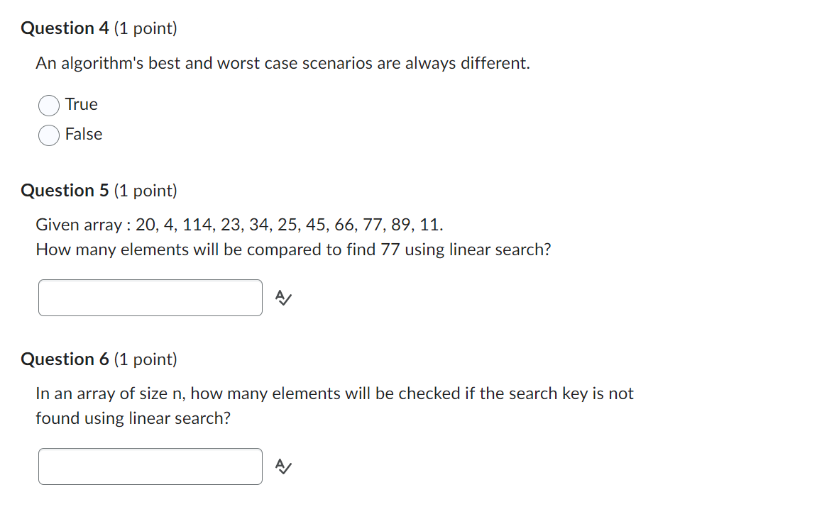 Solved An algorithm's best and worst case scenarios are | Chegg.com