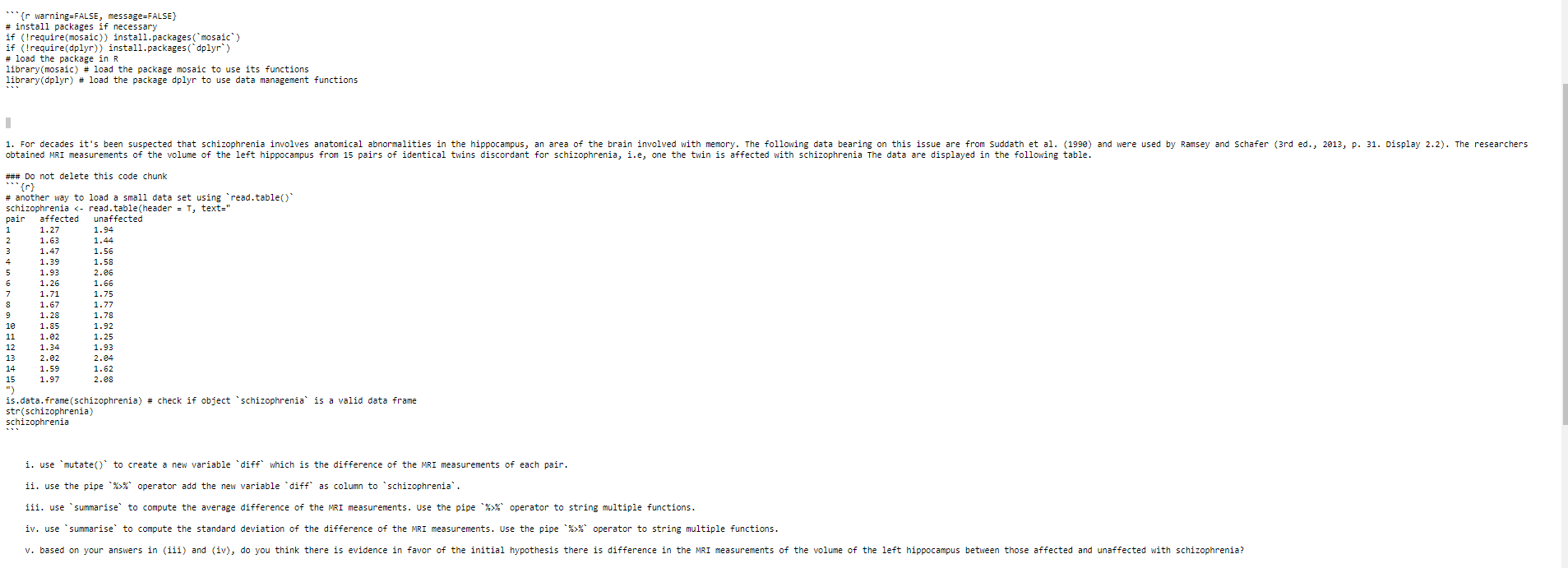**{r warning=FALSE, message=FALSE} # install packages | Chegg.com
