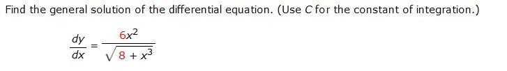 Solved Find the general solution of the differential | Chegg.com