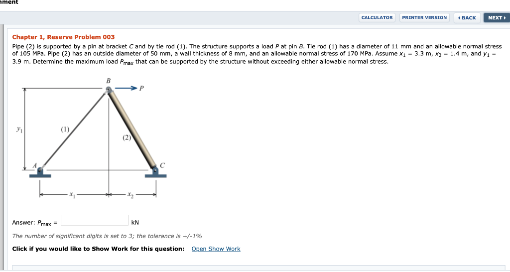 Solved ment CALCULATOR PRINTER VERSION BACK NEXT Chapter 1, | Chegg.com