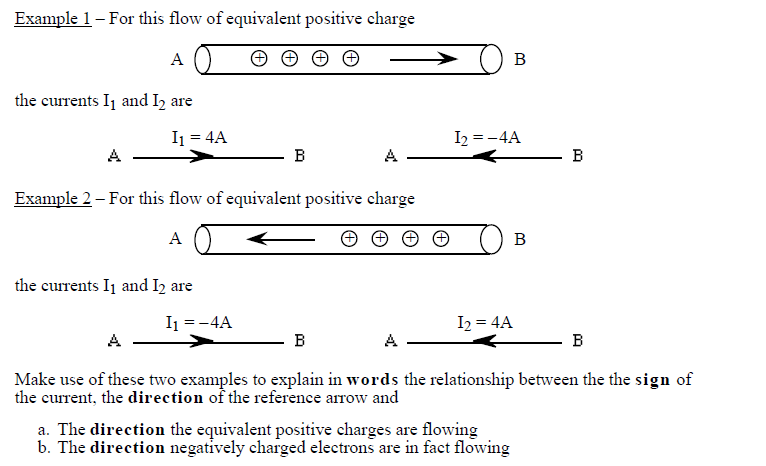 Solved Example 1 For this flow of equivalent positive charge | Chegg.com
