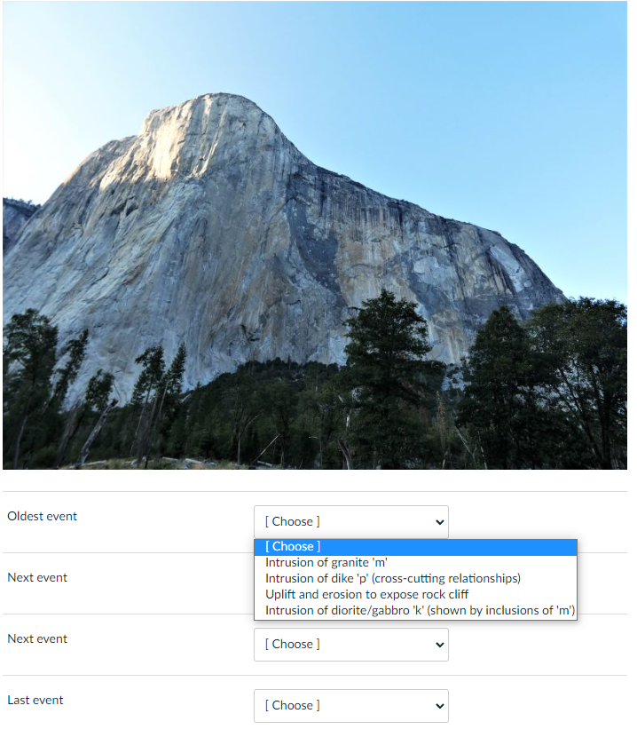 Solved This photo shows a detail in the cliff face of El | Chegg.com