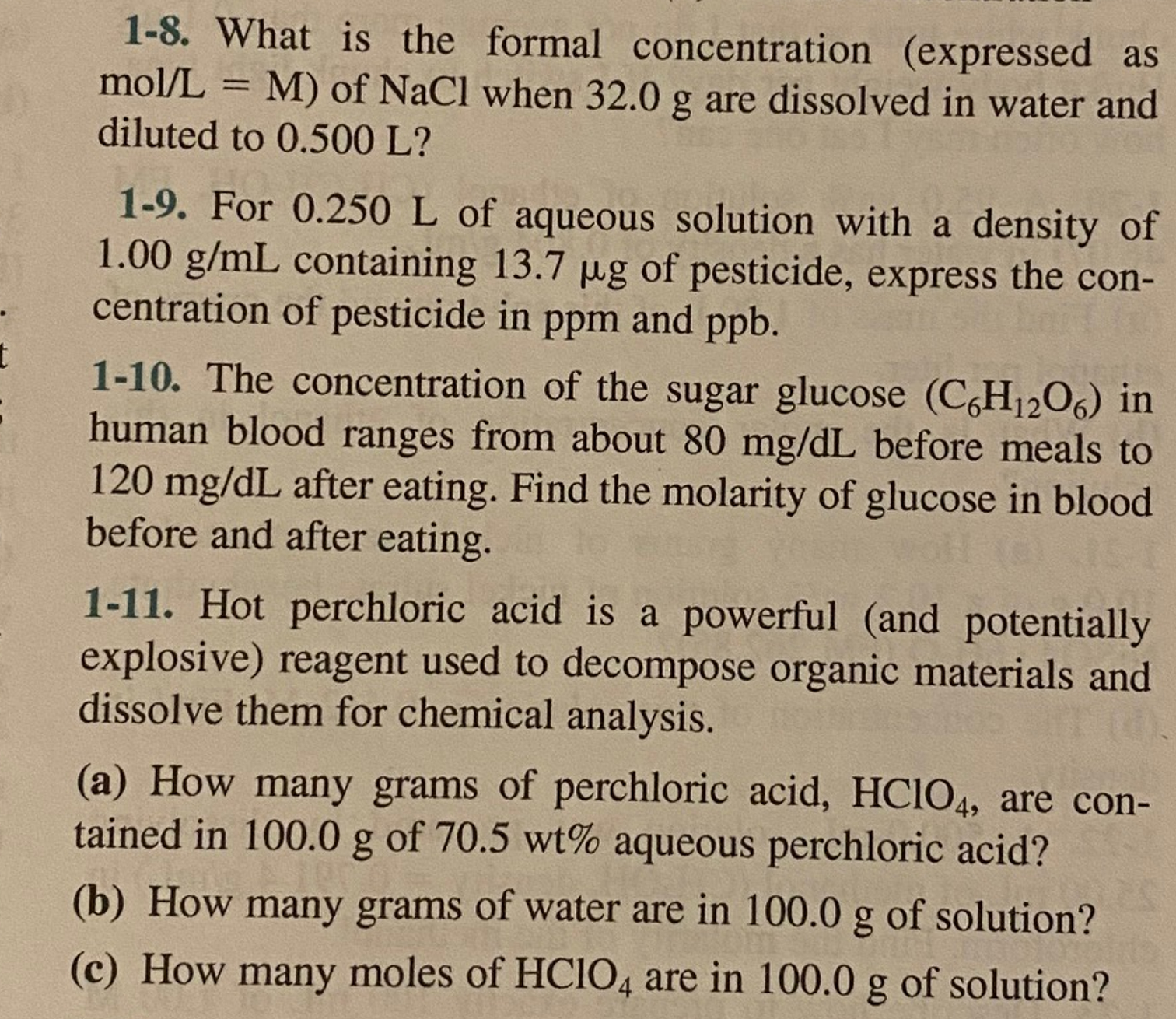 Solved 1. ﻿What is the formal concentration (expressed as | Chegg.com
