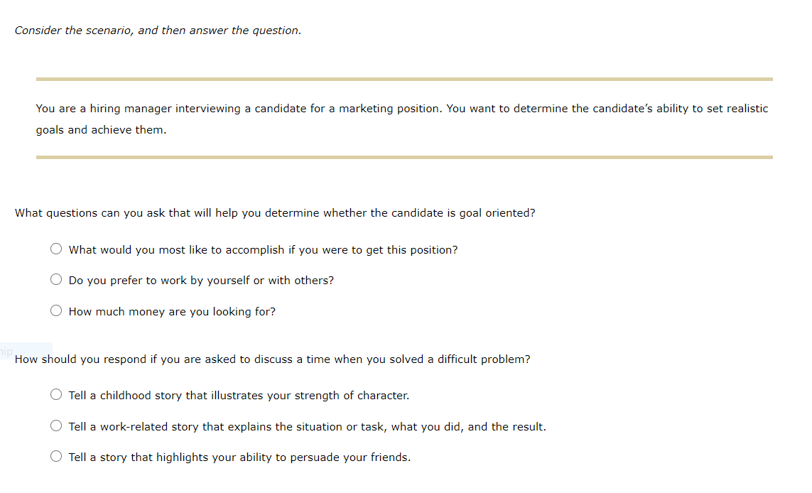 Solved 4. Anticipating Typical Interview Questions | Chegg.com