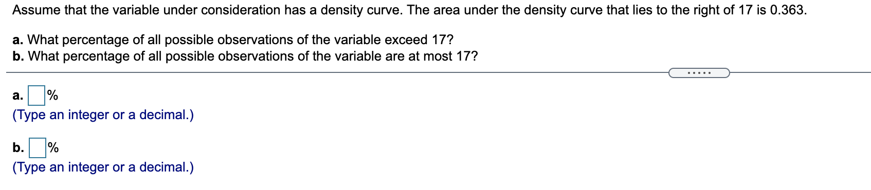 Solved Assume that the variable under consideration has a | Chegg.com