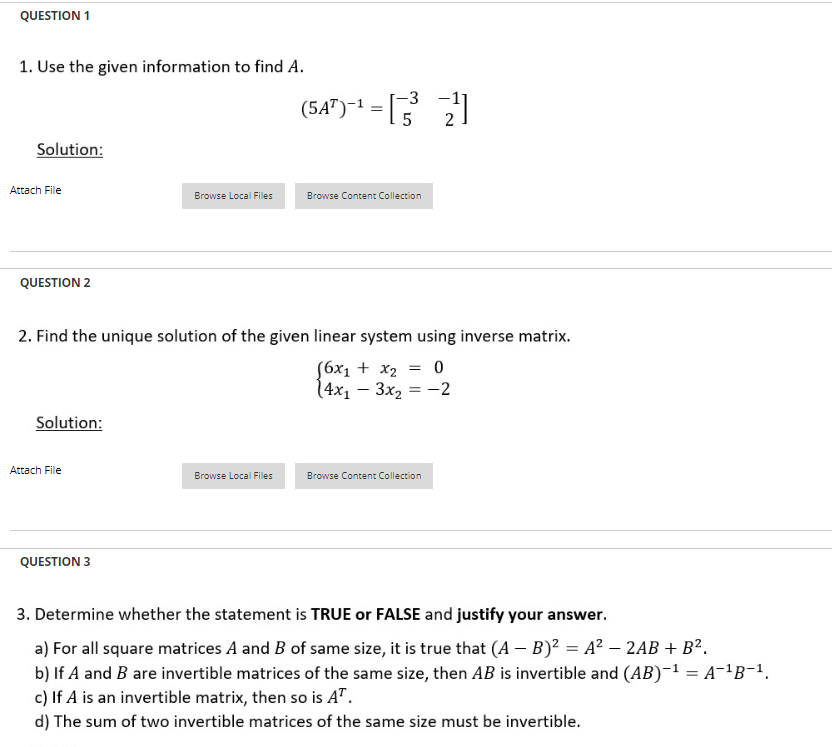 Solved 1. Use the given information to find A. | Chegg.com