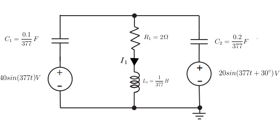 Solved Find phasor representation of current1 in the | Chegg.com